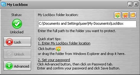 lock personal folder with password on windows using folder locking freeware