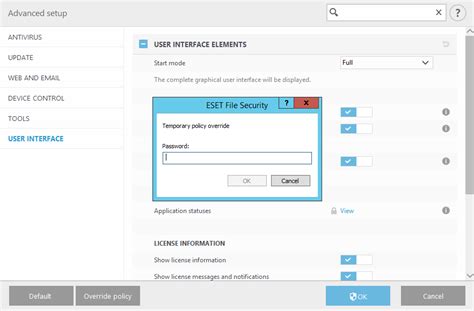 Override Mode Eset Security For Microsoft Sharepoint 110 Eset Online Help