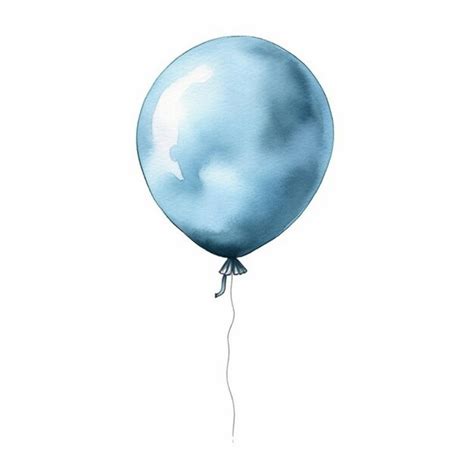 Premium Ai Image There Is A Blue Balloon With A String Attached To It Generative Ai