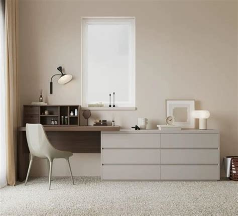 ปล่อยของแต่ ง ห้อง โต๊ะเครื่องแป้งหรูหราเบาๆโต๊ะห้องนอนแบบใหม่โต๊ะเคร