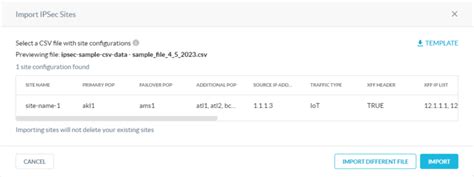 Importing Ipsec Sites From A Csv File Netskope Knowledge Portal