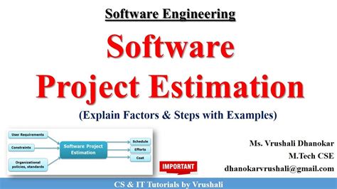 SE 34: Software Project Estimation with Examples - YouTube