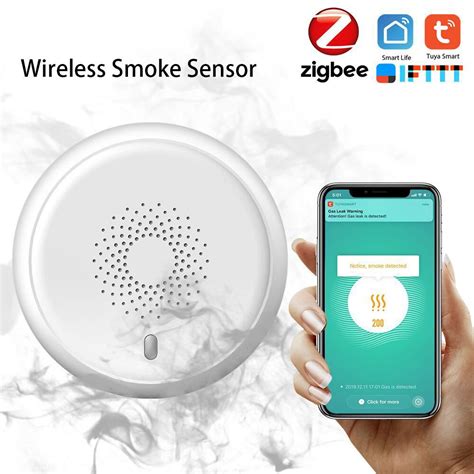 Zigbee Wifi Smoke Sensor High Sensitivity Detectio Grandado
