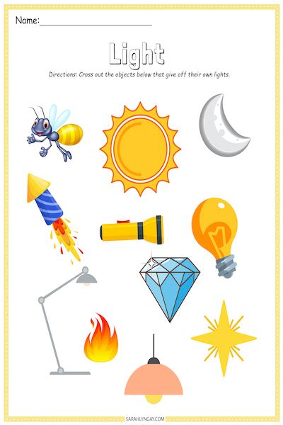 Examples Of Light Energy Objects