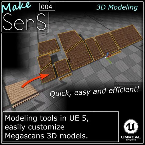 Modeling Tools In Ue5 Easily Customize Megascans 3d Models Makesens