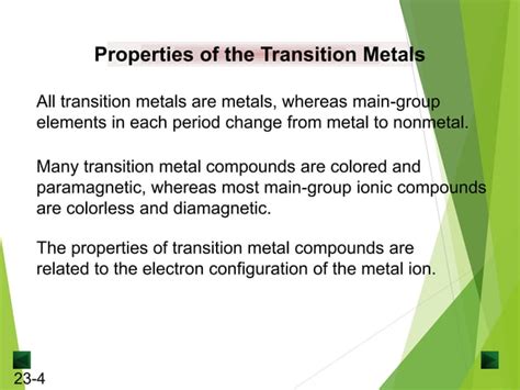 B Sc Ii Chemistry Of Transitional Elements I Ppt