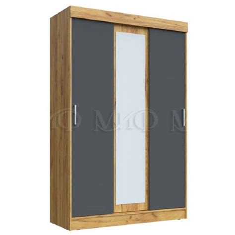 Шкаф купе Бася 3 х дверный дуб крафт золотой графит МИФ купить шкаф напольный распашной в