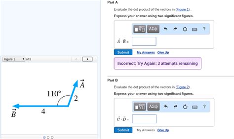 solved part a evaluate the dot product of the vectors in