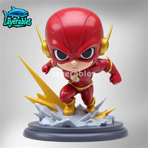 Chibi Flash 3d Printable Stl File Etsy