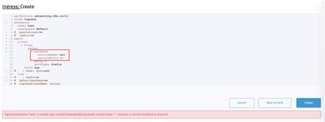 Can Not Create An Ingress In Kubernetes 119 · Issue 1634 · Rancher