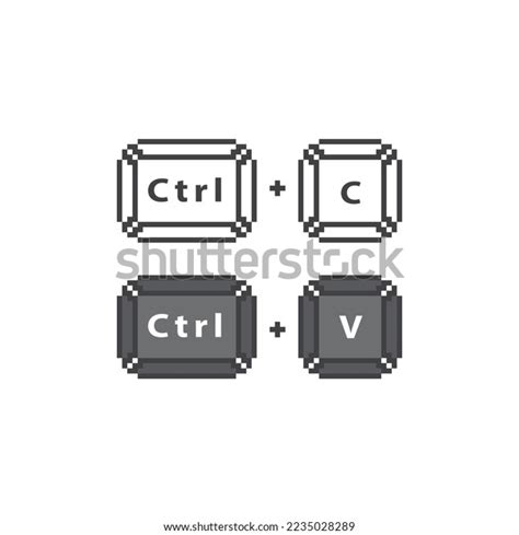 Copy Paste Ctrl C Ctrl V Stock Vector Royalty Free Shutterstock