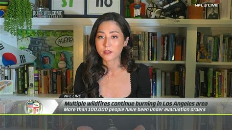 Expressing my gratitude to all the frontline workers fighting the L.A. wildfires | NFL Live ...