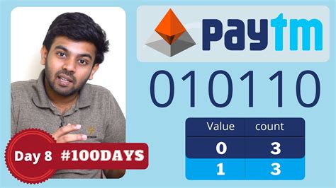 paytm accolite interview question binary array sorting 100daysofcode