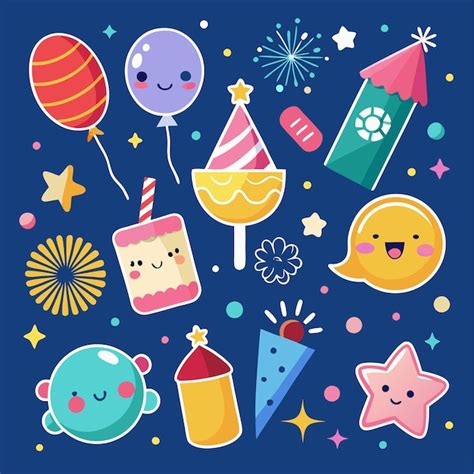 Cute Fireworks Illustration Vectors And Illustrations For Free Download Freepik