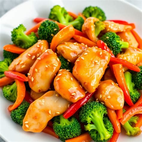 Ginger Honey Garlic Chicken Stir Fry Recipe Cookaifood Ginger Honey Garlic Chicken Stir Fry Recipe Cookaifood