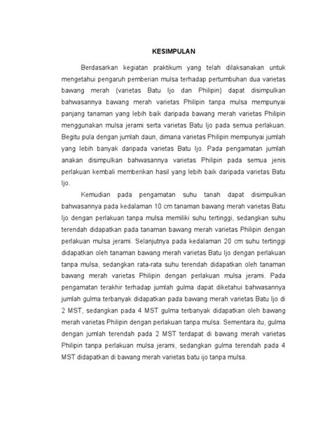 Kesimpulan Dan Saran | PDF