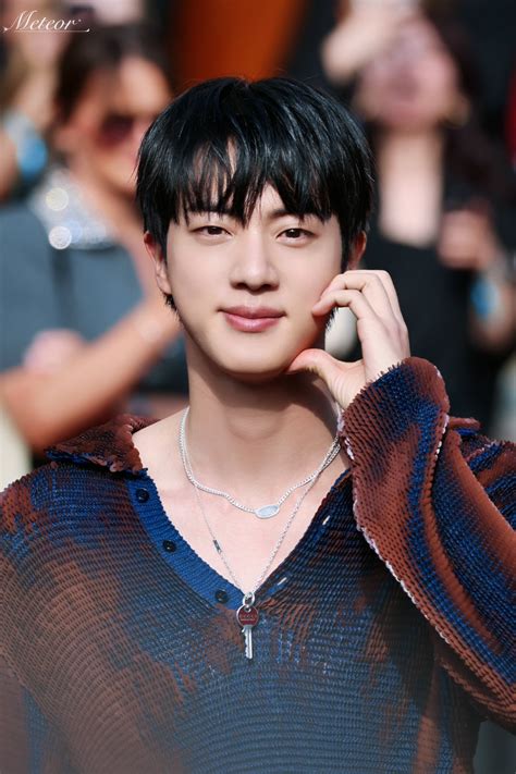 All Eyes Are On Btss Jin At The Gucci Ss25 Show For Milan Fashion