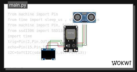 超声波传感器 王英杰 Wokwi ESP32 STM32 Arduino Simulator