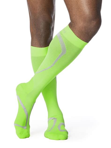 Sigvaris 412 High Tech Compression Socks 20 30 Mmhg Calf High For Unisex Closed Toe Color Lemon