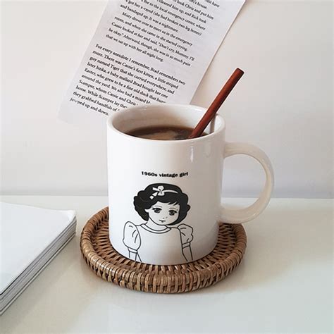 머그컵 빈티지걸 카페머그컵 380ml 오늘의집 쇼핑