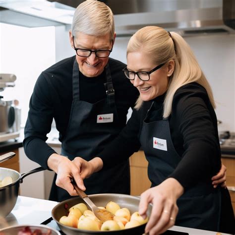 Tim Cook Is Cooking With A Cook R Midjourney