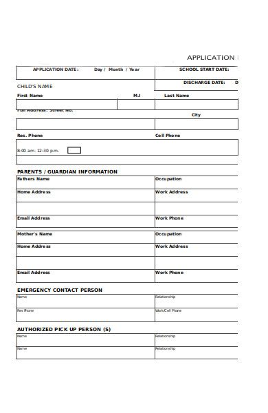 Free 52 Enrolment Forms In Pdf Ms Word Excel