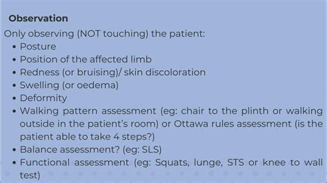 How To Perform A Objective Assessment In Musculoskeletal Physiotherapy