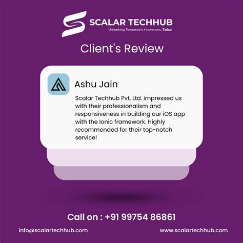 scalar techhub on linkedin webdevelopment clienttestimonial