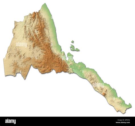 Eritrea Relief Map Hi Res Stock Photography And Images Alamy