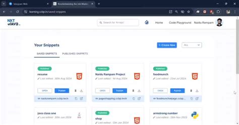 naidu rampam on linkedin project update webpage project features