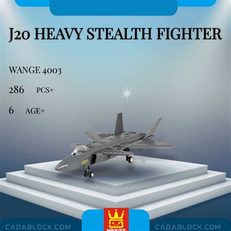 Wange 4003 J20 Heavy Stealth Fighter Military Cada Block Official