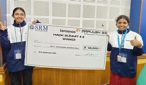 Awards And Accolades Department Of Computing Technologies Srmist