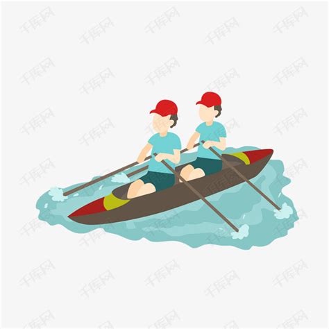 男子双人划艇比赛素材图片免费下载 千库网