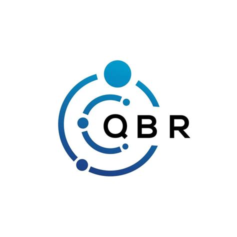 Qbr Letter Technology Logo Design On White Background Qbr Creative