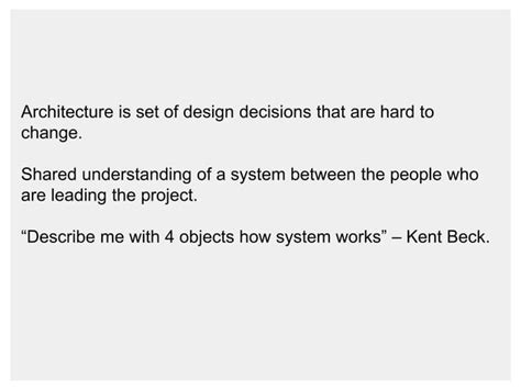 Software Design Principles For Evolving Architectures Ppt
