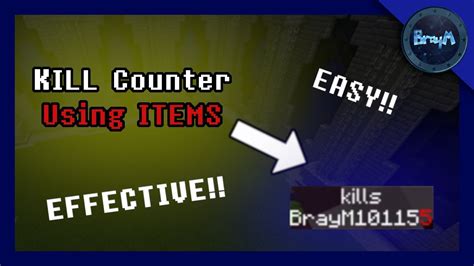Minecraft Kill Counter Using Items Command Block Tutorial Xbox One Ps4 Windows 10 Mcpe