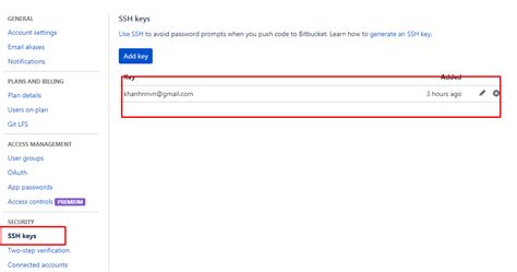 hướng dẫn sử dụng ssh key bitbucket asianux viet nam