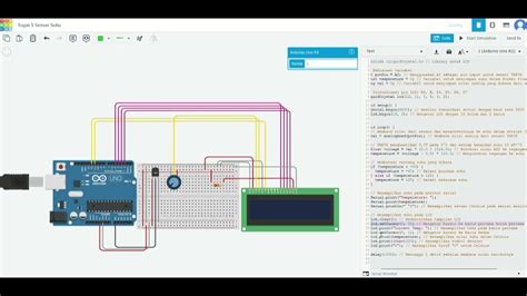Tugas 4 Simulasi Sensor Suhu Tmp36 Arduino Youtube