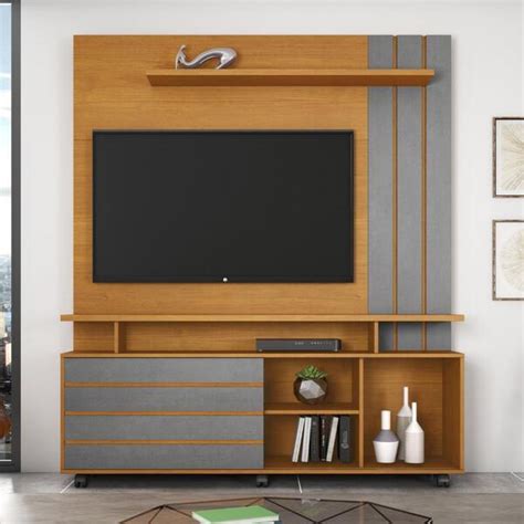 Home Serrano Candian Cinamomo Off Onix Flex Tv Até 65 Leroy Merlin