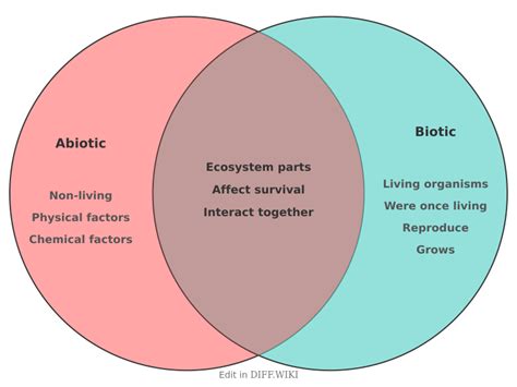 Differences Between Abiotic And Biotic Diff Wiki
