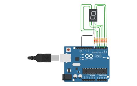 Circuit Design Copy Of 7 Segment Common Kathode Millis Tinkercad