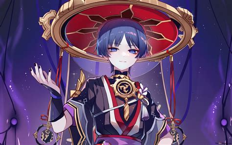 악당 방랑자 Genshin Impact 애니메이션 비디오 게임 4k 배경화면 다운로드