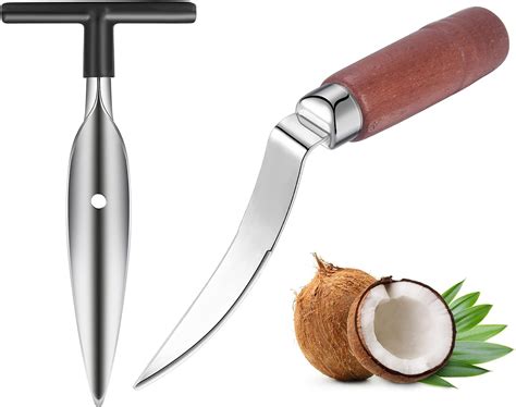 16pcs Coconut Opener Tool Set Food Grade Stainless Steel