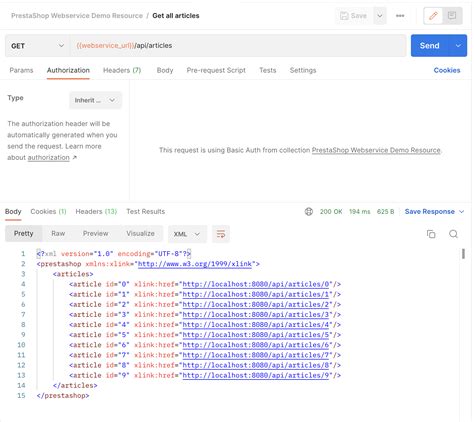 Testing The Webservice With Postman Prestashop Developer Documentation