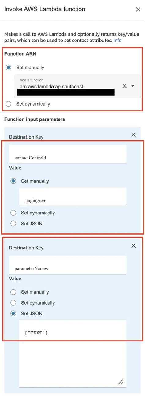 operational parameters help docs