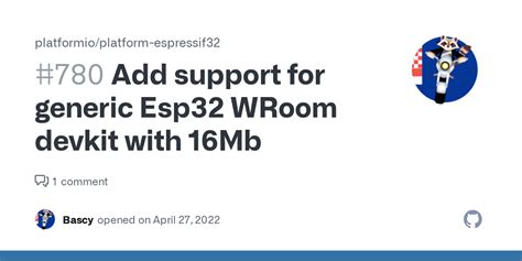 Add Support For Generic Esp32 Wroom Devkit With 16mb · Issue 780