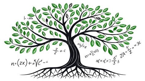 Equation Math Tree Learn Knowledge Nature Equation Tree Education Concept Vector Design