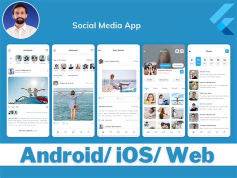 Social Media App Flutter Android And Ios Firebase Aws Custom
