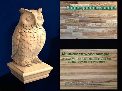 Regal Ionic Pilaster Column Fluted Carved Wood Trim Post Unpainted