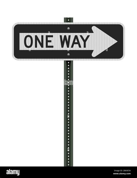 Sign Indicating Right Way Stock Vector Images Alamy